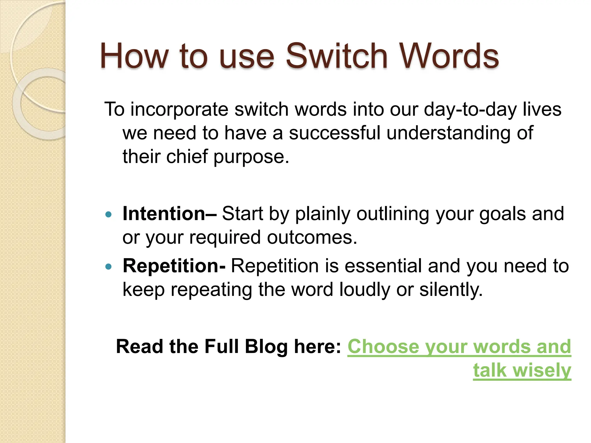 Choose your words and talk wisely to others.pptx