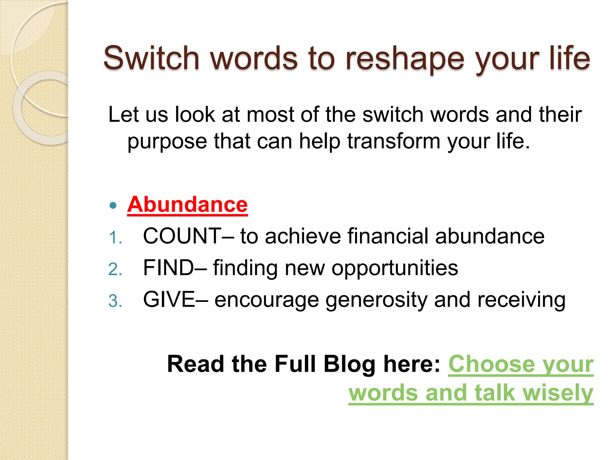 Choose your words and talk wisely to others.pptx