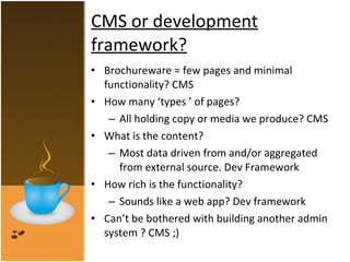 Choosing A Web Cms And Intro To Modx | PPT