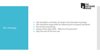 Choosing the right QA strategy for a successful project | PDF | Web Development | Internet