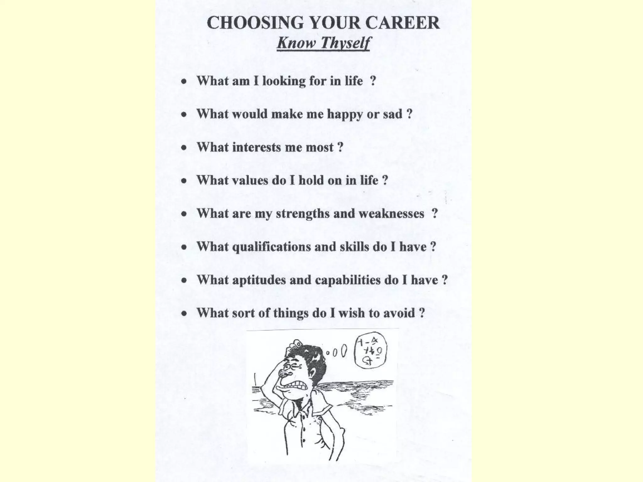 Choosing Your Course & Career | PPT
