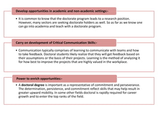 Choosing a best doctoral program | PPT