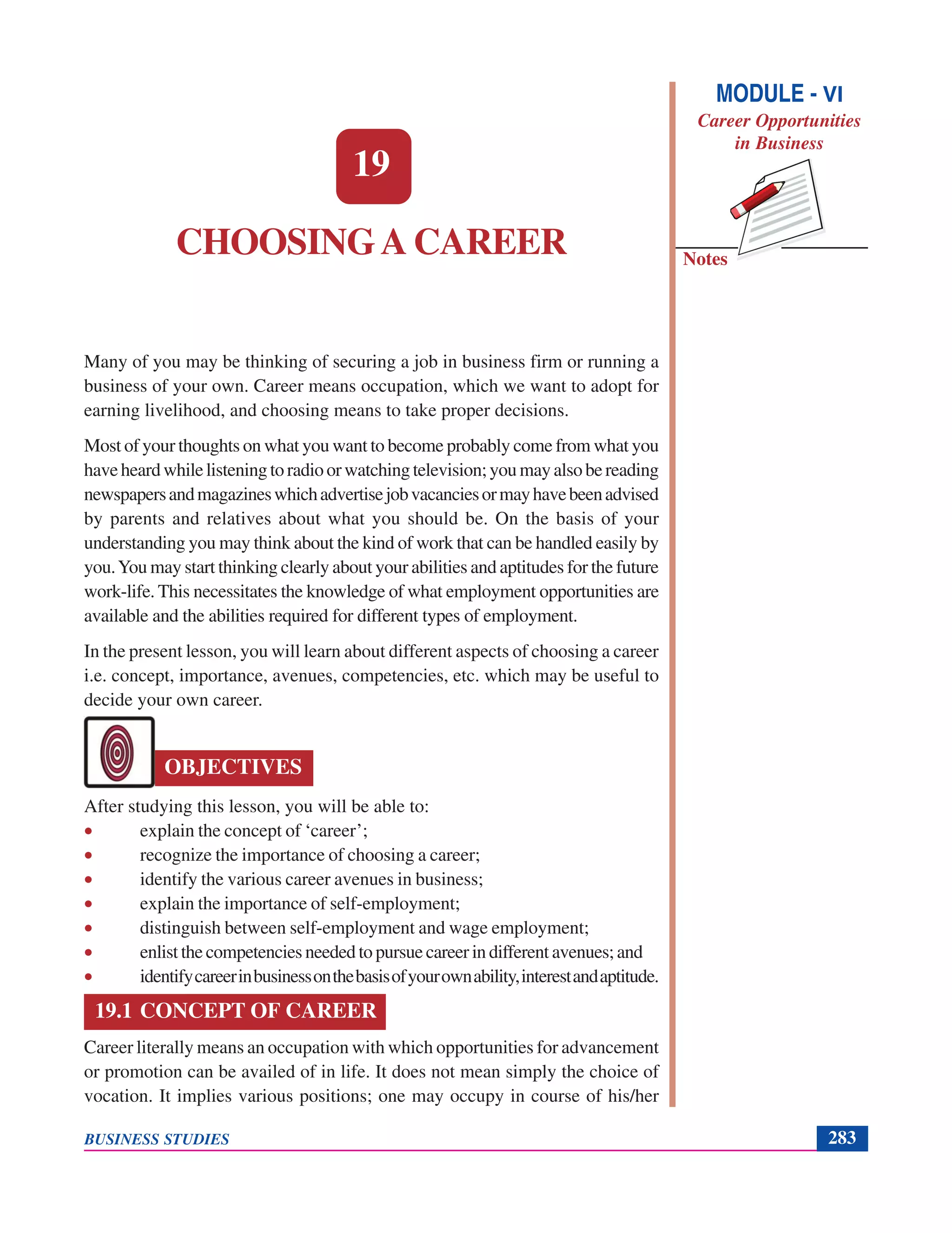 Choosing a career | PDF