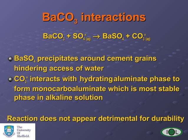 Choosing a cement for encapsulation of nuclear wastes | PPT