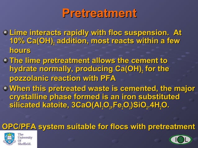 Choosing a cement for encapsulation of nuclear wastes | PPT