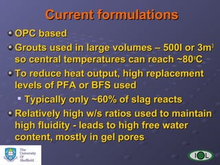 Choosing a cement for encapsulation of nuclear wastes | PPT