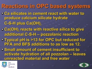 Choosing a cement for encapsulation of nuclear wastes | PPT