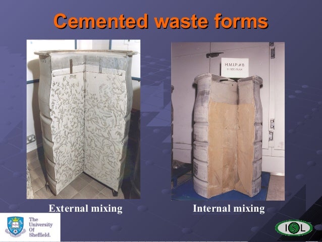 Choosing a cement for encapsulation of nuclear wastes
