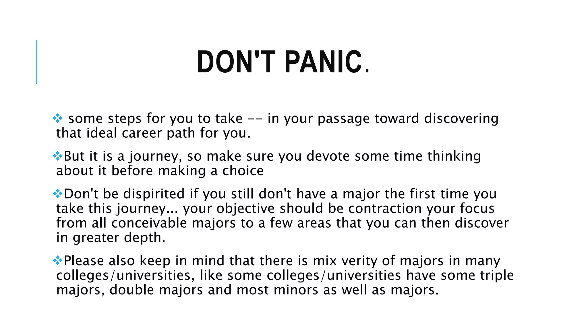 Choosing a college major | PPTX