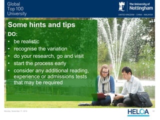 Choosing a course and university | PPT