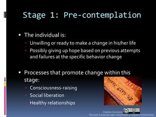 Healthy Lifestyles- Stages of Change | PPT