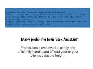 Choosing a lumper service | PPT