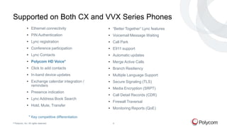 Choosing a Polycom - Microsoft Lync Phone | PPTX | Web Conferencing | Computer Software and ...