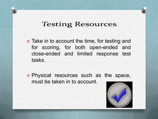 Choosing and devising test tasks | PPT