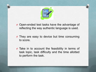 Choosing and devising test tasks | PPT