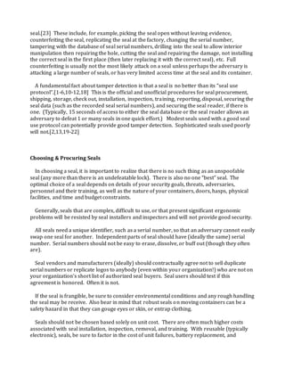 Choosing and Using Seals | PDF