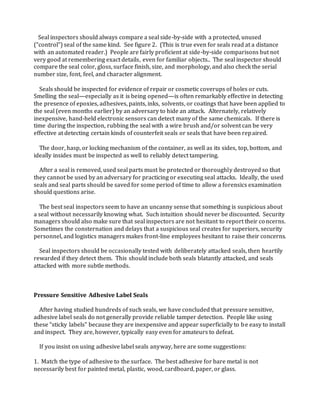 Choosing and Using Seals | PDF