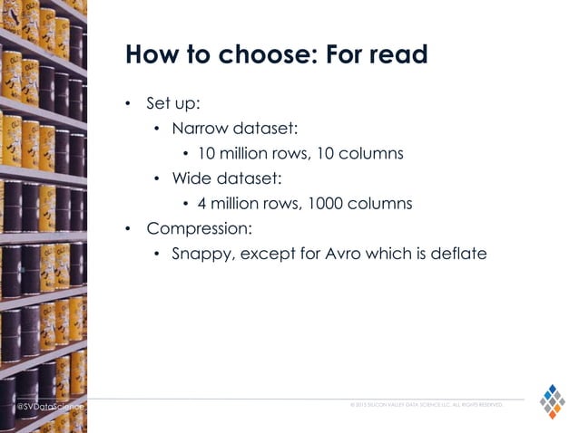 Choosing an HDFS data storage format- Avro vs. Parquet and more ...
