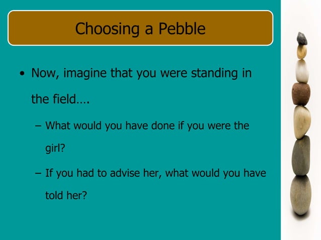 Choosing a Pebble.ppt