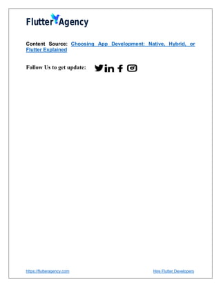 Choosing App Development: Native, Hybrid, or Flutter Explained | PDF