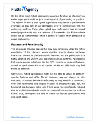 Choosing App Development: Native, Hybrid, or Flutter Explained | PDF