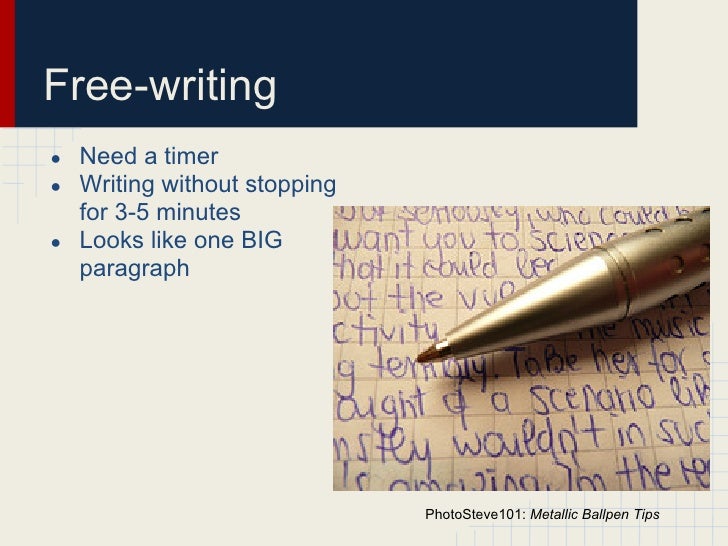 Choosing a prewriting method