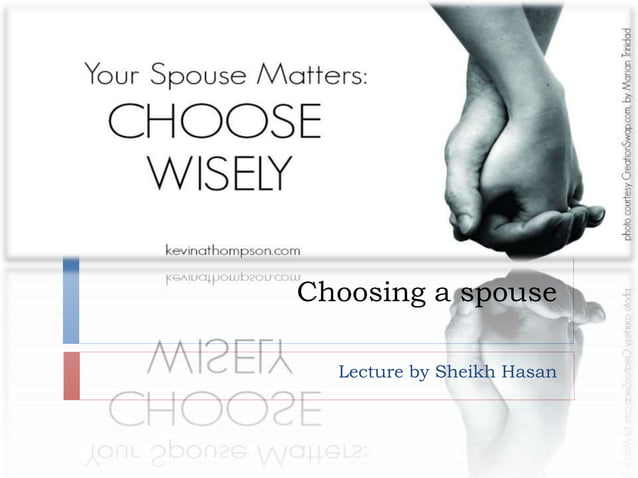 Choosing a spouse | PPTX