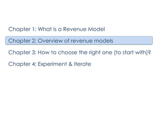 Choosing your startups revenue model | PDF