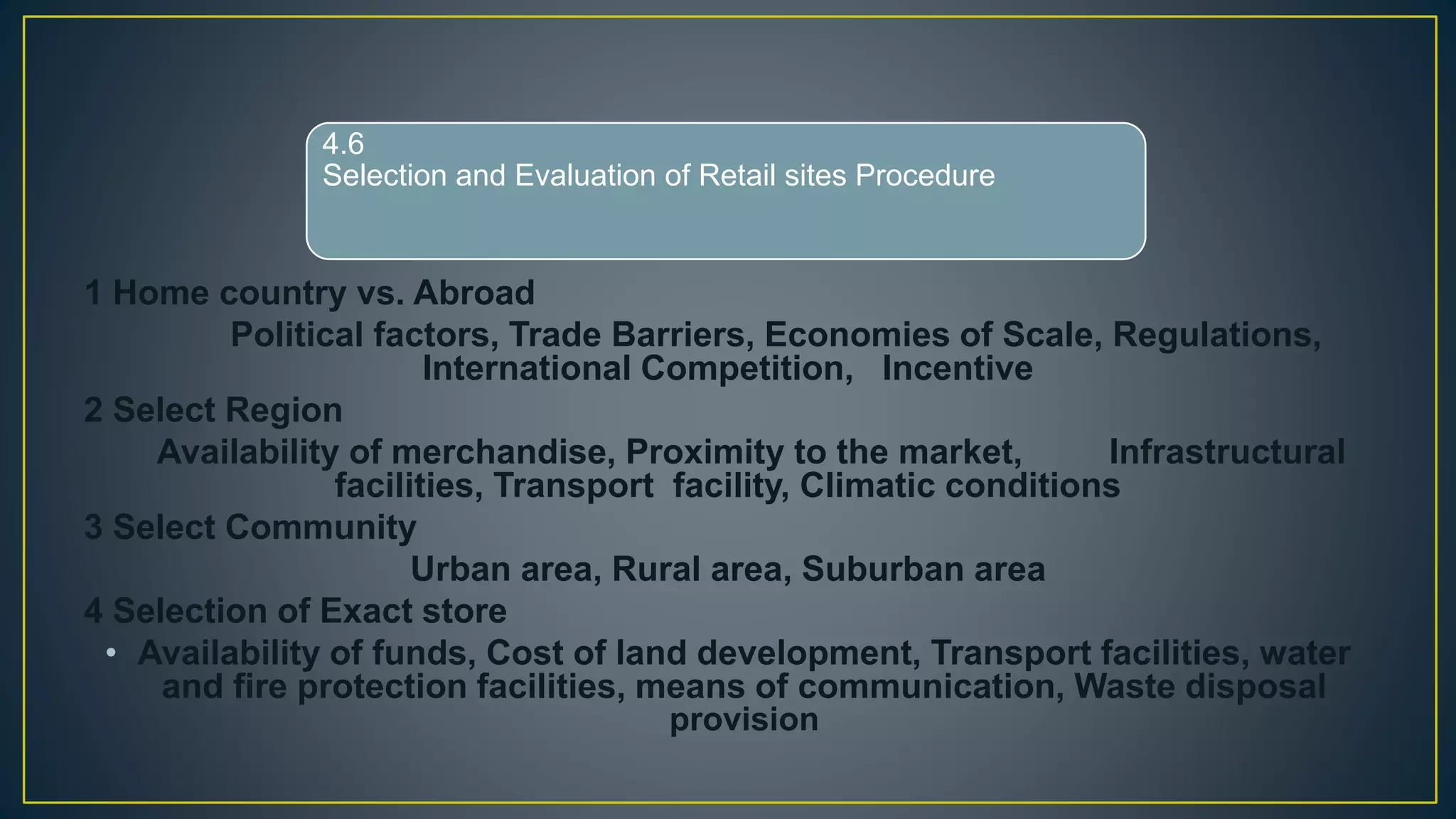 Choosing a store location | PPT