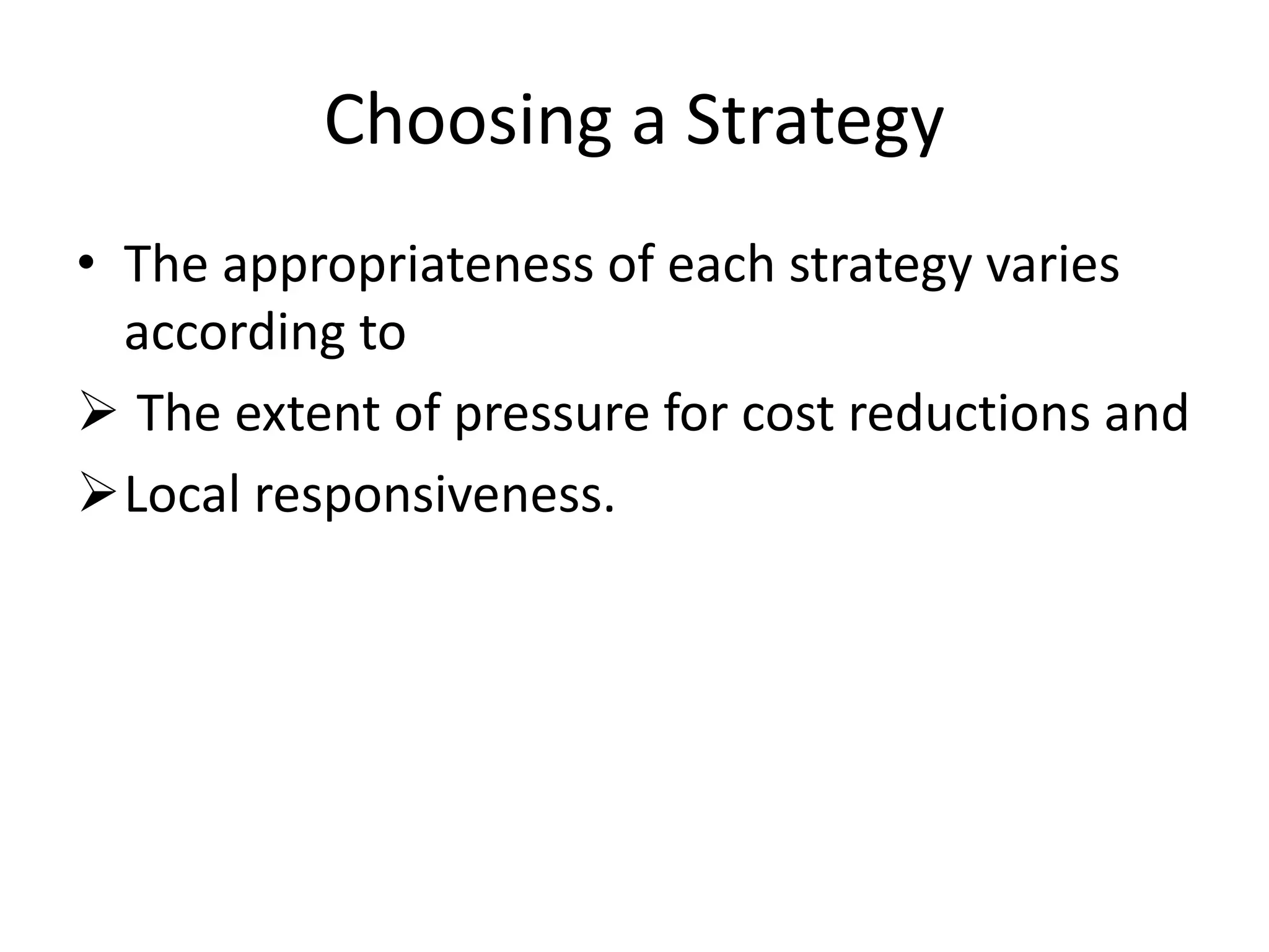 Choosing a strategy of international / global business.pptx