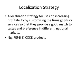 Choosing a strategy of international / global business.pptx
