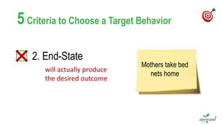 Choosing a Target Behavior by Appleseed | PPTX