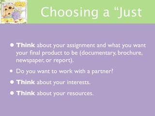 Choosing a Topic | PPT