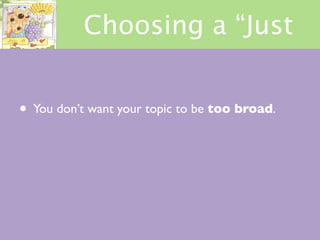Choosing a Topic | PPT