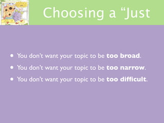 Choosing a Topic | PPT