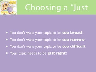 Choosing a Topic | PPT