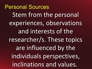 Choosing a Research Topic | PPT