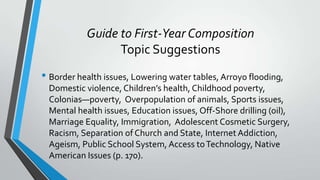 Choosing a Topic Using Stasis Theory | PPTX | Political Issues & policy ...