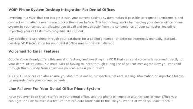 Choosing A VOIP Phone System For Your Dental Practice.pptx | Email ...