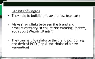 Choosing brand elements | PPTX