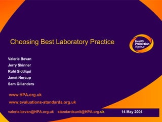 Choosing best laboratory practice | PPT
