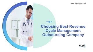 Choosing best revenue cycle management outsourcing company | PPTX