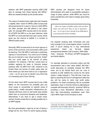 Choosing Between an MPA or MPP Degree | PDF