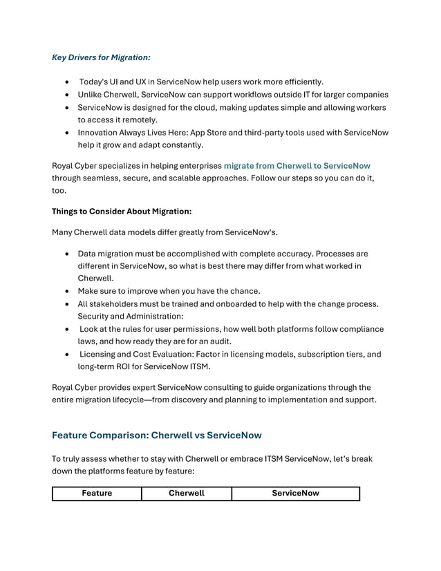 Choosing Between Cherwell and ServiceNow for ITSM Success.pdf