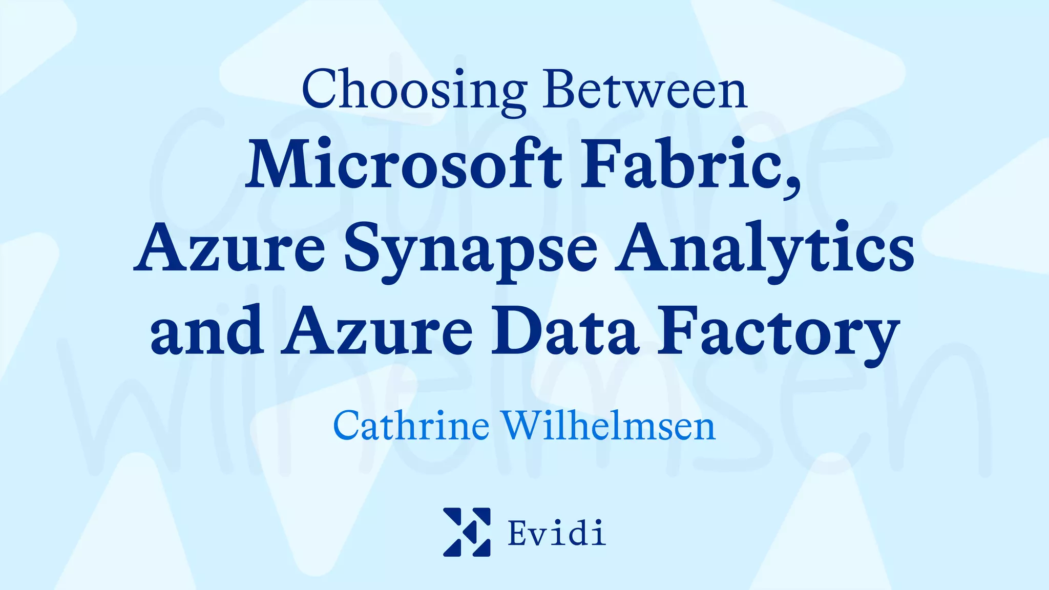 Choosing Between Microsoft Fabric, Azure Synapse Analytics and Azure ...