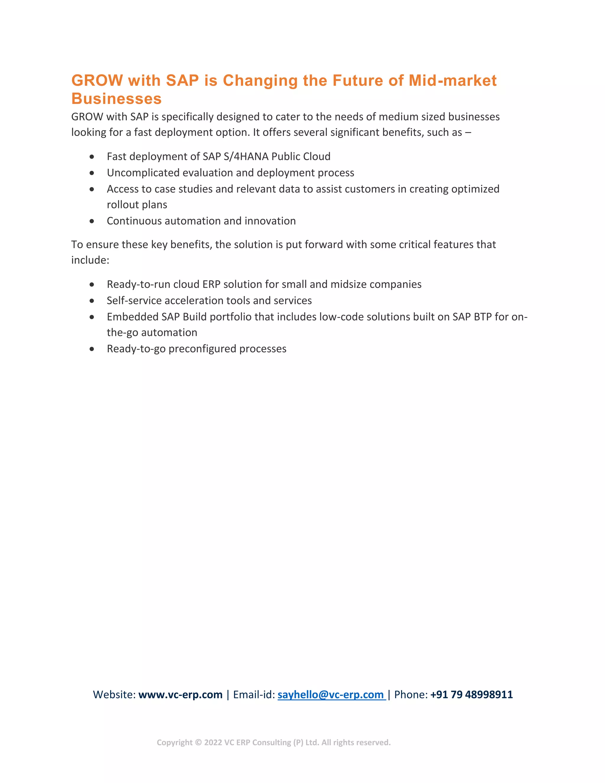 Choosing Between GROW with SAP & RISE with SAP for Business ...