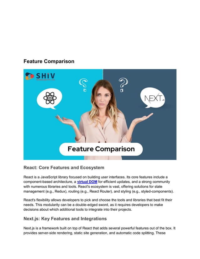 Choosing Between React and Next.js: Key Differences Explained | PDF Choosing Between React and Next.js: Key Differences Explained | PDF