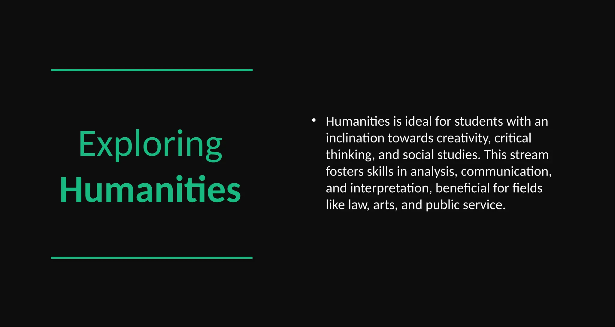 Choosing Between Science and Humanities After Class 10 | PPTX