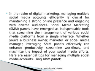 Choosing Between SMM Panels for Facebook and Instagram.pptx