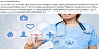 Choosing chiropractic care to help with colic | PPTX